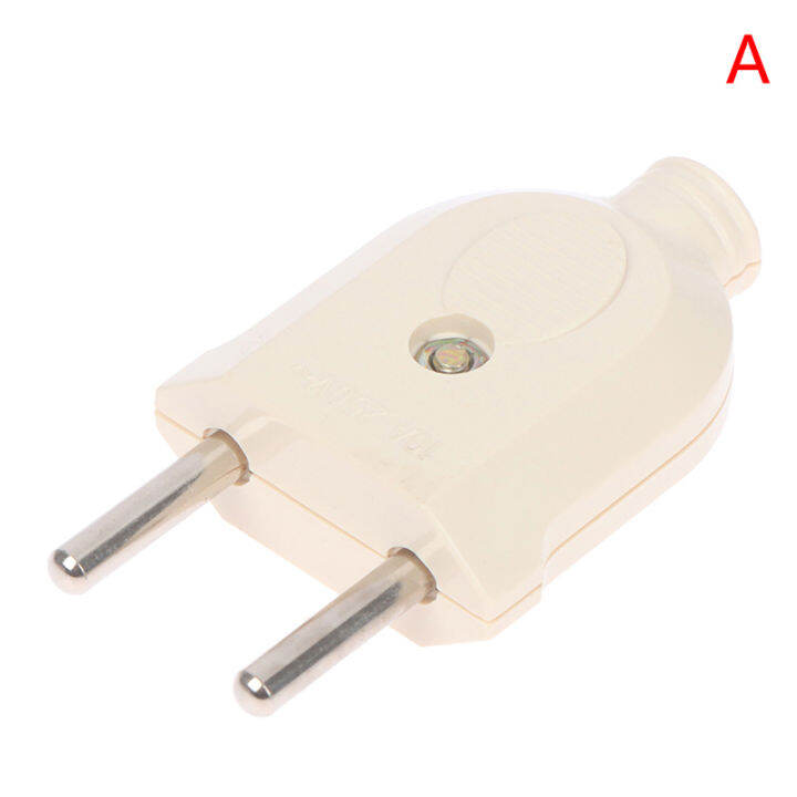1pc EU European 2 Pin AC Electric Power Male Plug Female Socket Outlet ...