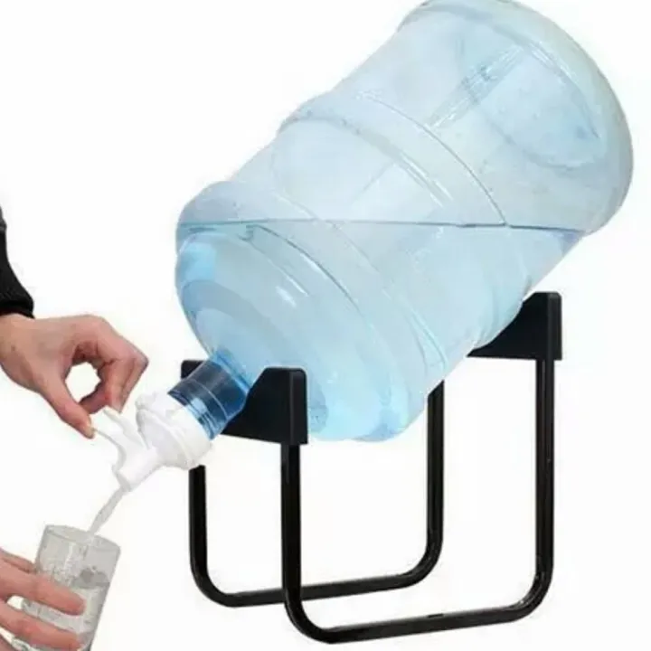 RAK GALON Rak Besi Penyangga Galon Aqua Rak Dispenser Air Minum + Kran ...