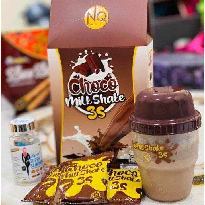 🌸NQ CHOCO MILK SHAKE 3S 30G X 17SACHETS🌸NANYQISH CHOCO MILK SHAKE 30G X ...