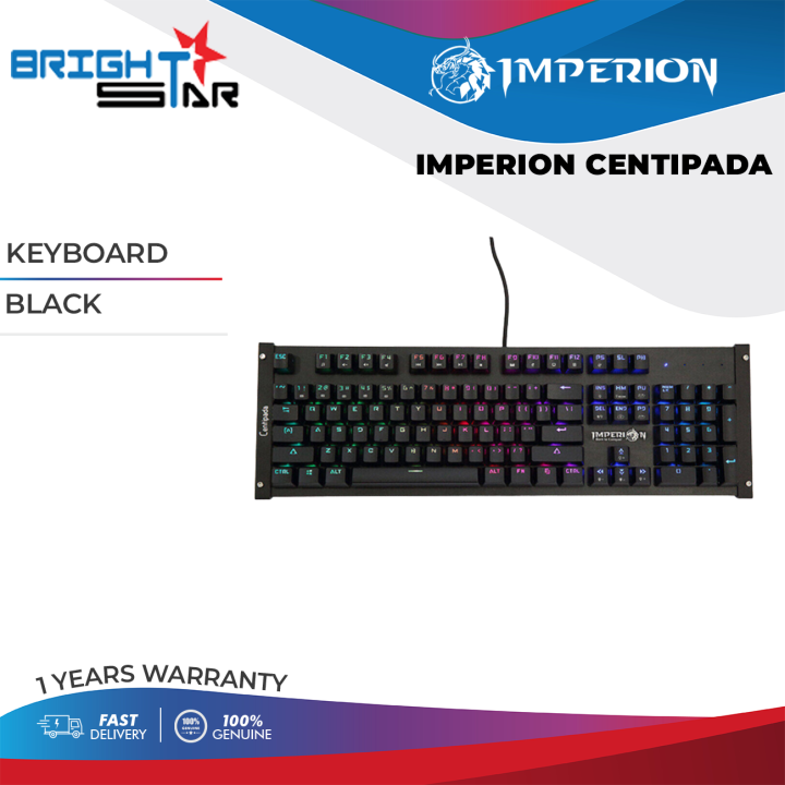 Imperion Centipada Gaming Keyboard Black | Lazada