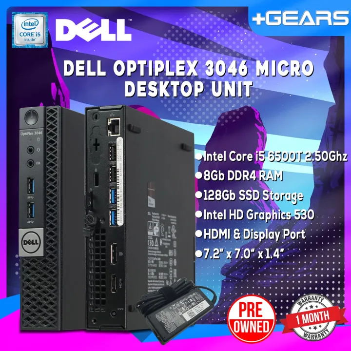 Dell Optiplex 3046 Micro Slim PC | Intel Core i5 6th Generation 8GB RAM DDR4 128GB SSD | We also ...