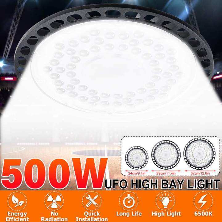 LED High Bay Light 200W 300W 500W 6500K High Brightness Industrial ...