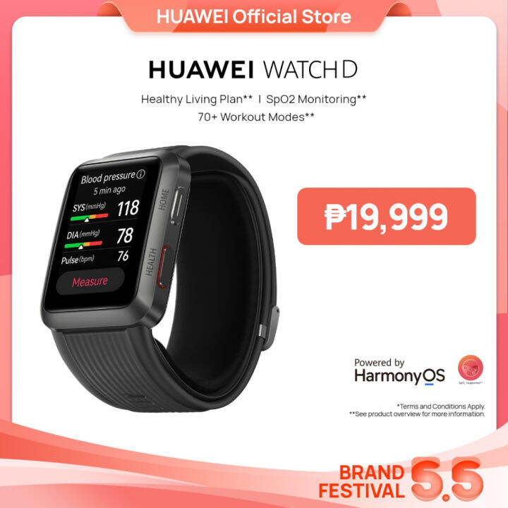 HUAWEI WATCH D Smartwatch | Blood Pressure Measurement | ECG Analysis ...