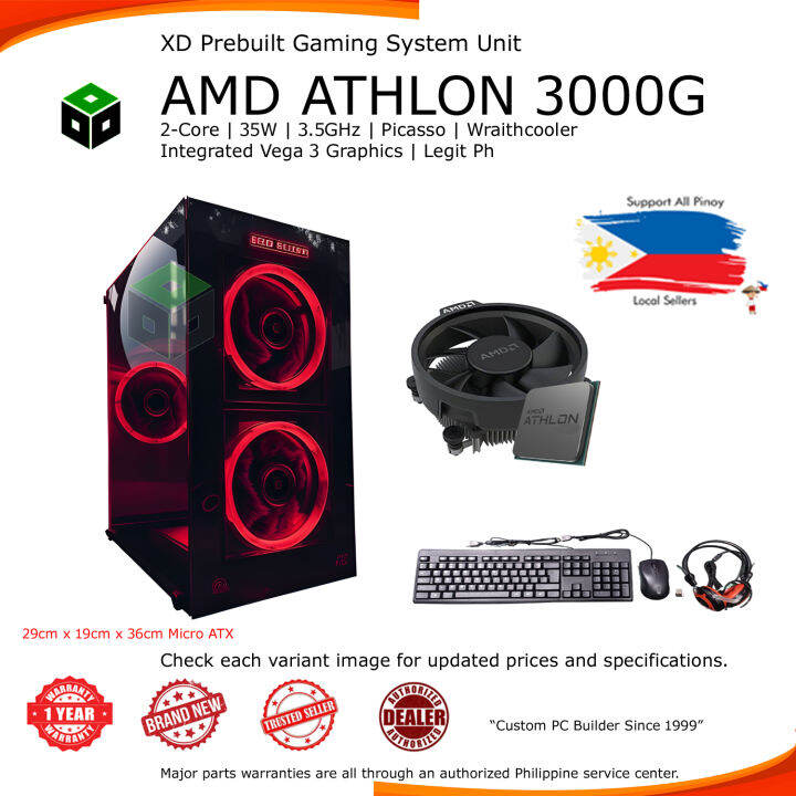 XD AMD Athlon 3000G | EMX B450M Budget Gaming System Units | 3000GMT ...