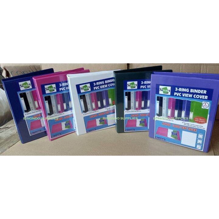 Smart Binder Notebook 3 Ring Binder Vinyl Cover SHORT A4 LONG Clip ...