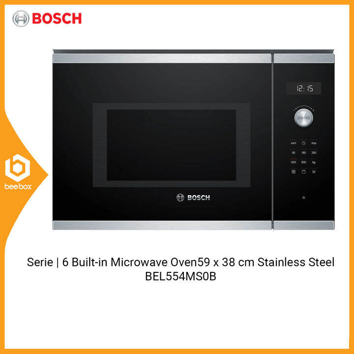 Bosch BEL554MS0B Serie 6 Built-in Microwave Oven Stainless Steel 25L / 900W | Lazada