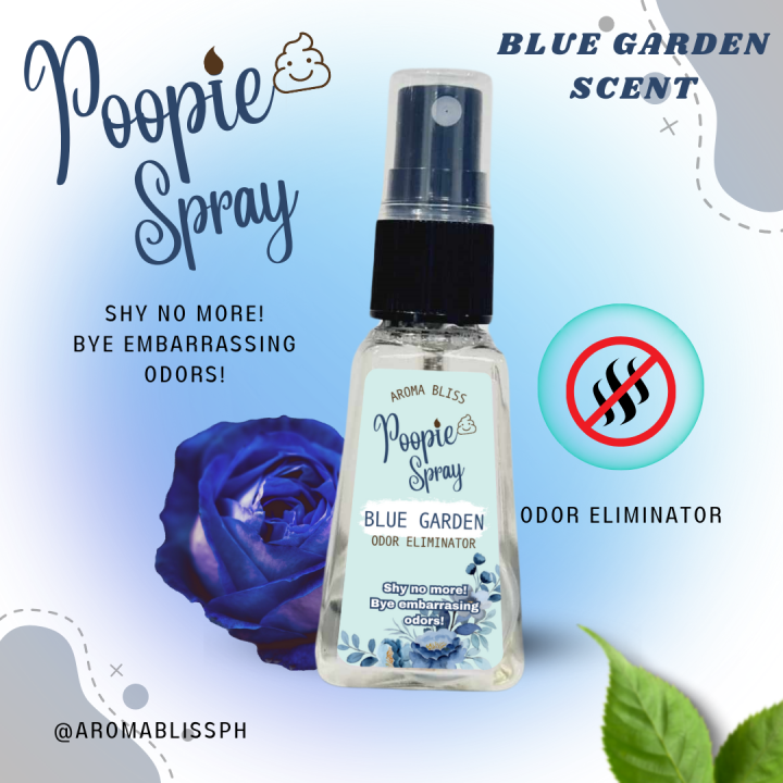 BLUE GARDEN AROMA BLISS 30ML POOPIE SPRAY TOILET SPRAY POOP SPRAY ...