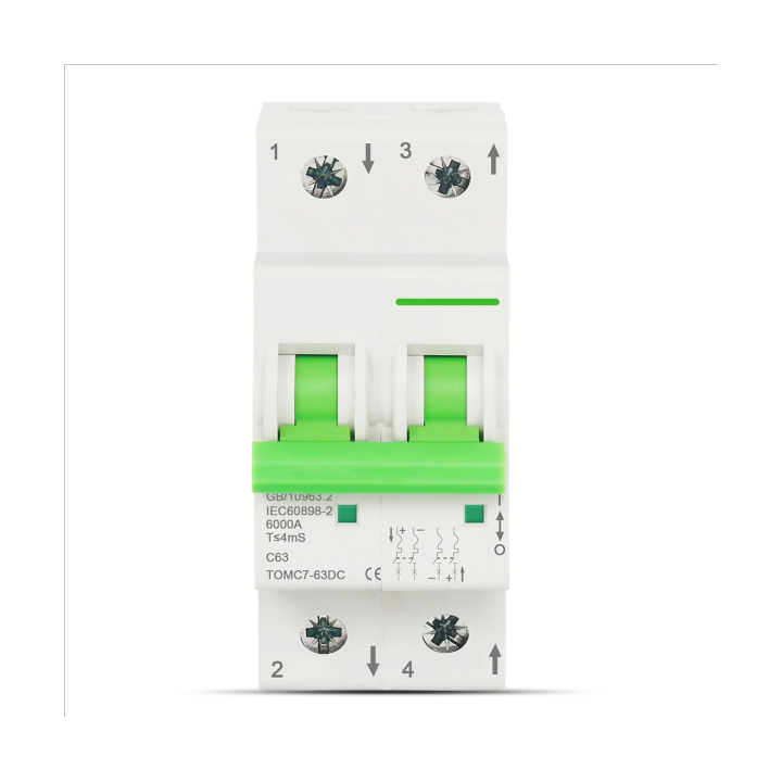 DC550V Solar PV Circuit Breaker 2P Mini Circuit Breaker for PV System ...