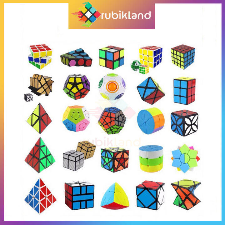[Bộ Sưu Tập] Rubik QiYi Stickerless 2x2 3x3 4x4 5x5 Pyraminx Megaminx ...