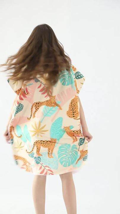 hksh ขายร้อนสไตล์โบฮีเมียนพิมพ์เสื้อคลุมแห้งเร็วเสื้อคลุมอาบน้ำดูดซับ ...