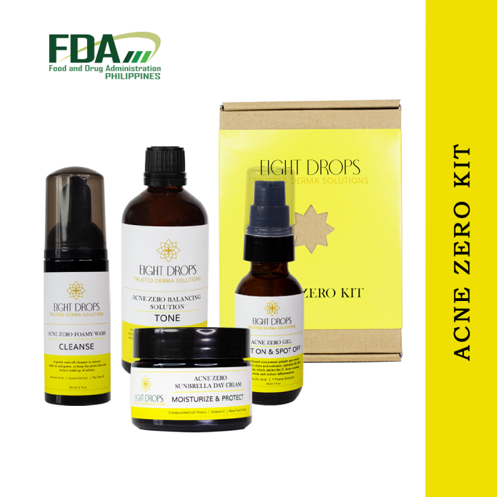 Eight Drops Acne Zero Kit Effective Anti Pimple Derma Facial Kit Best ...