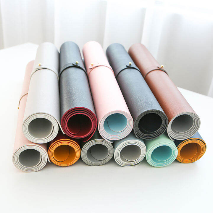 PU Leather Large Laptop Mat Desk Mat Large Mouse Pad Gaming MousePad PC ...