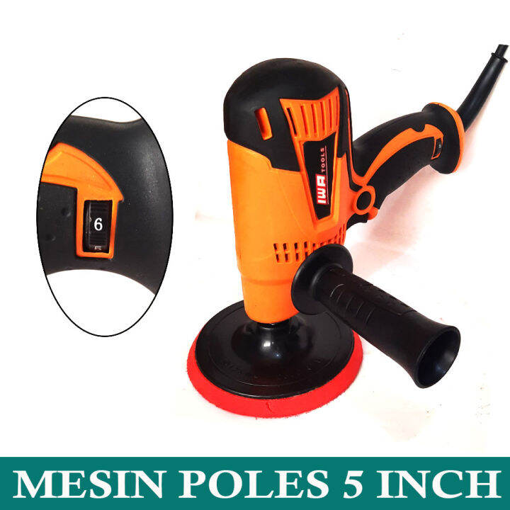 Mesin Poles Mobil Motor 5 Inch WP IWA - Electric Polisher Set Busa | Lazada Indonesia