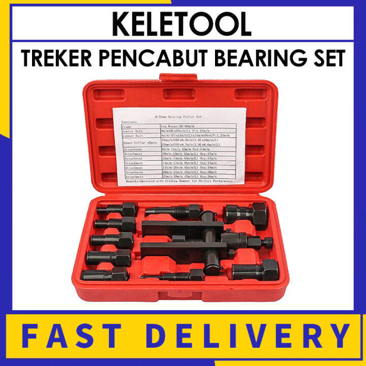 Treker Pencabut Bearing Set 10pcs Set Treker Pencabut Bearing Cabut ...