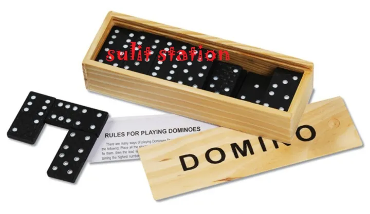 WOOD WOODEN DOMINO CONNECT NUMBER INTELLECTUAL SMART FUN TOY GAMES TOYS ...