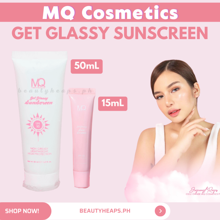 MQ Cosmetics Get Glassy SunScreen SPF50 PA+++ | Matte Finish Sunblock ...