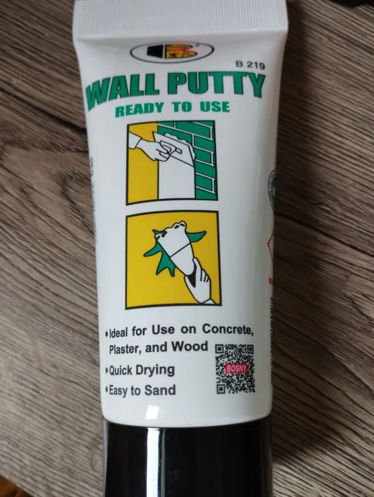 Bosny Wall Putty / Masilya 300g Tube Type Ready To Use For Tapal ...