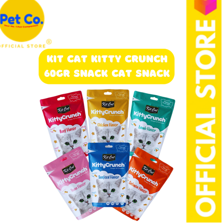 KITCAT KITTY CRUNCH CAT TREATS 60G SET 0F 10 | Lazada PH