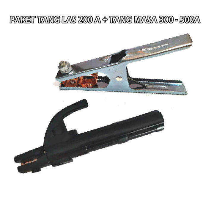 PAKET Stang Las Tang Jepit Masa Massa Las 500A - 300A + Stang Las Tang Mesin Las Listrik ...