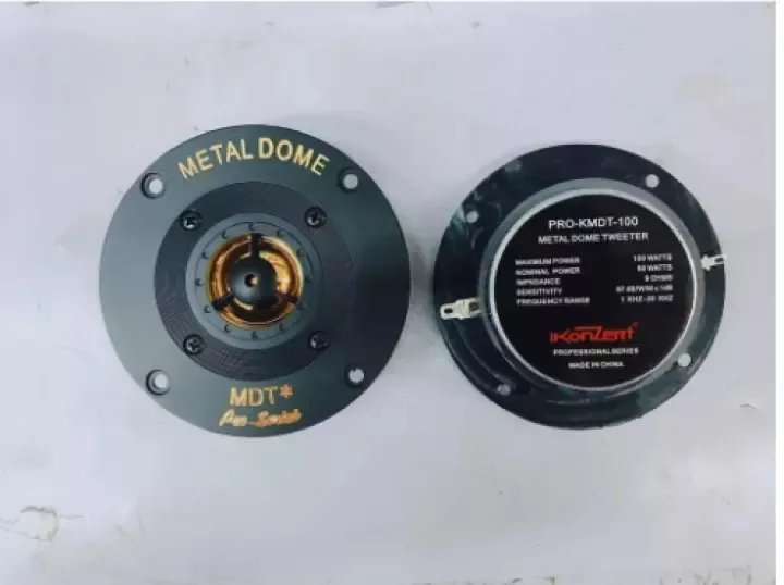Konzert Circle Metal Dome Tweeter 4" I.01 with Free Capacitor | Lazada PH