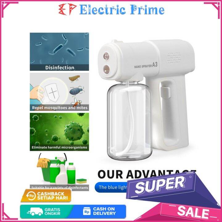 Nano Spray Gun A3 Disinfektan 500ml UV Light Atomizer Hand Sanitizer ...