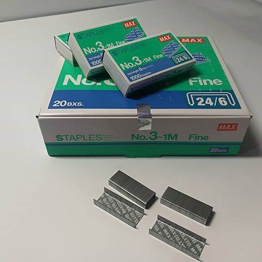 MAX NO.3-1M STAPLES 6MM STAPLES NO.3 | Lazada