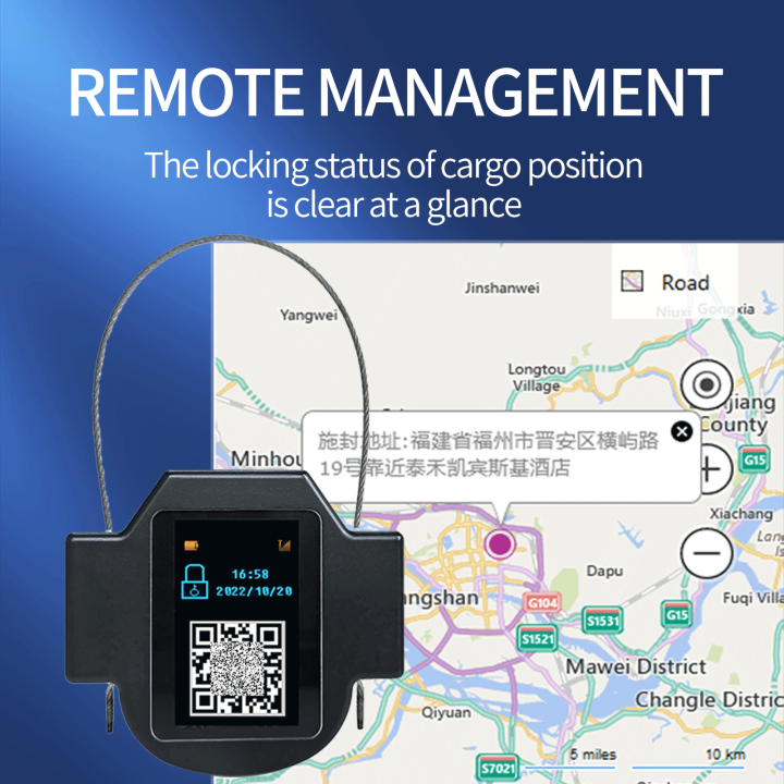 4G Smart Electric Security Seals GPS Tracking Padlock Tamper Evident ...