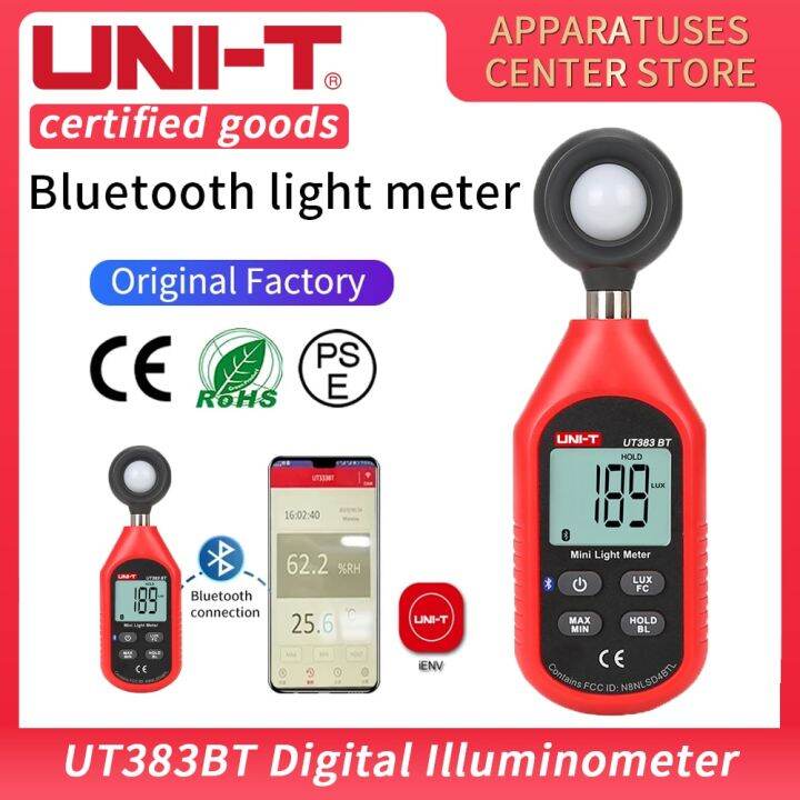 UNI-T UT383BT Digital Lux Meter Bluetooth Mini Light Meter ...