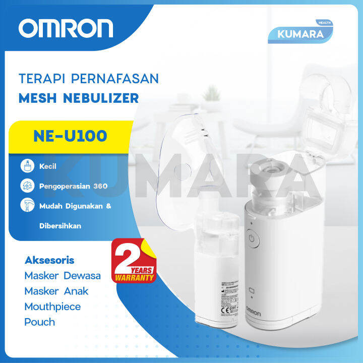 OMRON - Mesh Nebulizer NE-U100 / Portable Silent Mesh Nebulizer | Lazada Indonesia