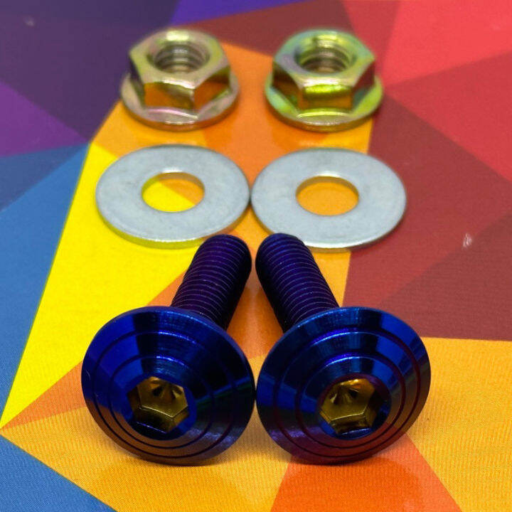 PLATE NUMBER BOLTS WITH FREE WASHER AND NUT (PAIR) | Lazada PH