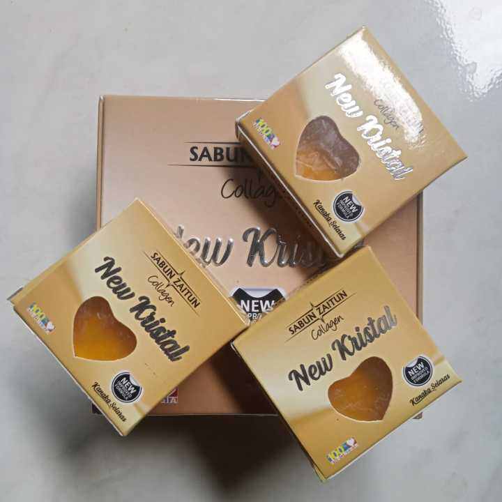 COD 1 BOX ISI 12 PCS SABUN NEW KRISTAL K-SELARAS/SABUN ZAITUN COLLAGEN ...