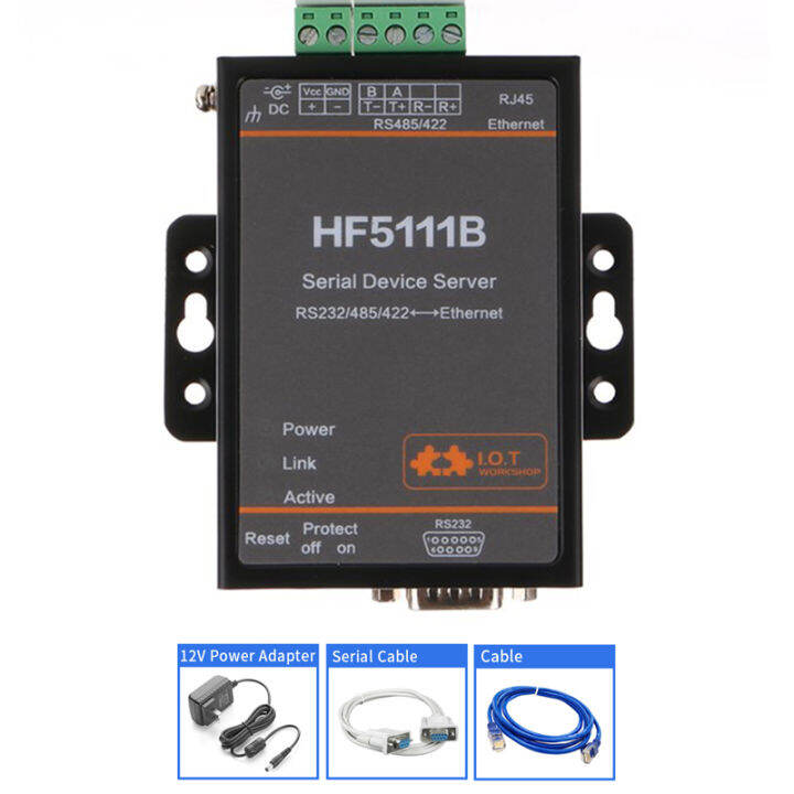 HF5111B Serial Server Serial Port Three-In-One RJ45 RS232 RS485 RS422 To Ethernet Serial Server ...