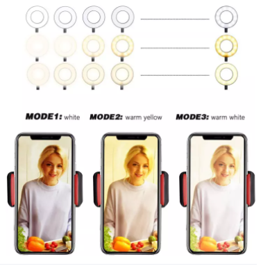 New Professional Live Stream Phone Stand Mobile Holder with Ring Light ...