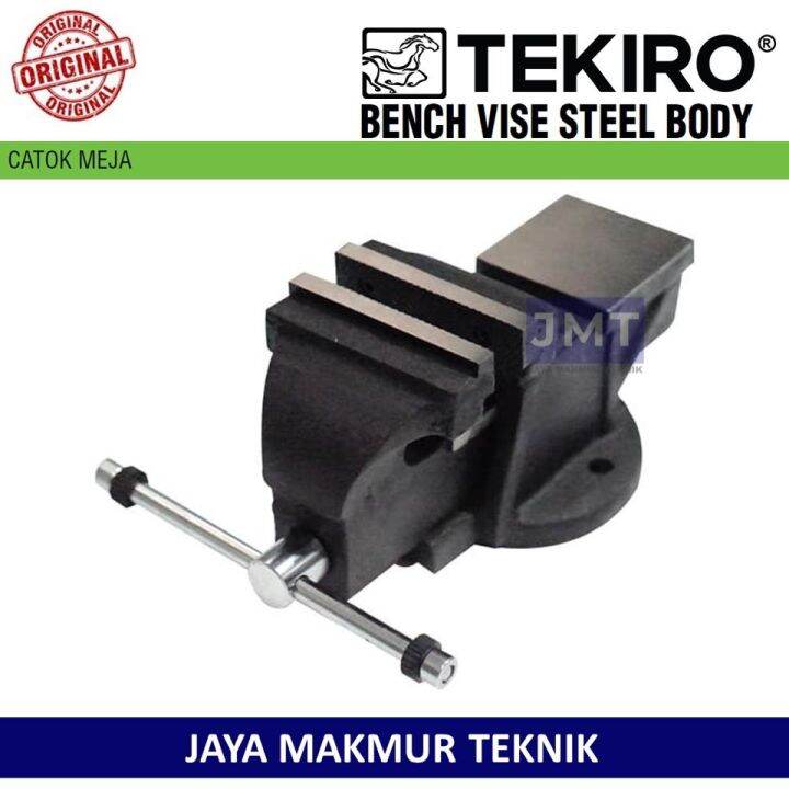 TEKIRO Ragum Meja Body Baja 3 4 5 6 8 10 in inch Bench Vise Steel Body ...