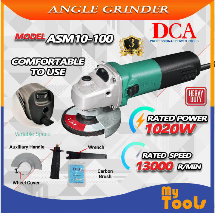 Mytools DCA Angle Grinder ASM10-100 Electric Angle Portable Hand ...