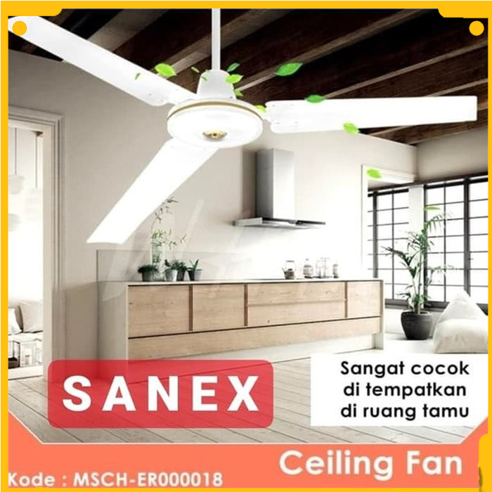 Kipas Angin Langit-Langit (Ceiling Fan) sanex 503 Ukuran 56 Baling Besi ...