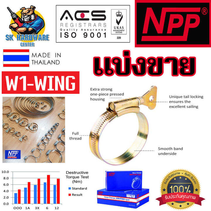 แบ่งขาย เข็มขัดรัดสายยาง ชนืดหางปลา ทนทานสูง มีขนาดให้เลือก 3/8"(9mm ...