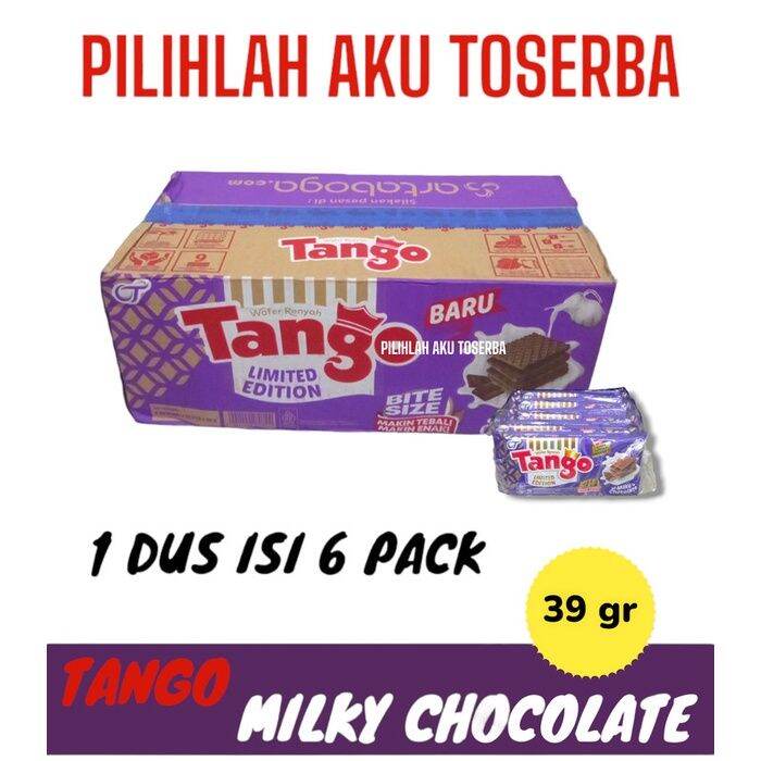 Tango Wafer MILKY CHOCOLATE 39 gr - ( HARGA 1 KARTON ISI 6 PACK ...