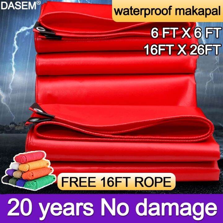 TOP kmmeg8 【Free Rope 10 Meters】trapal waterproof makapal tarpaulin ...