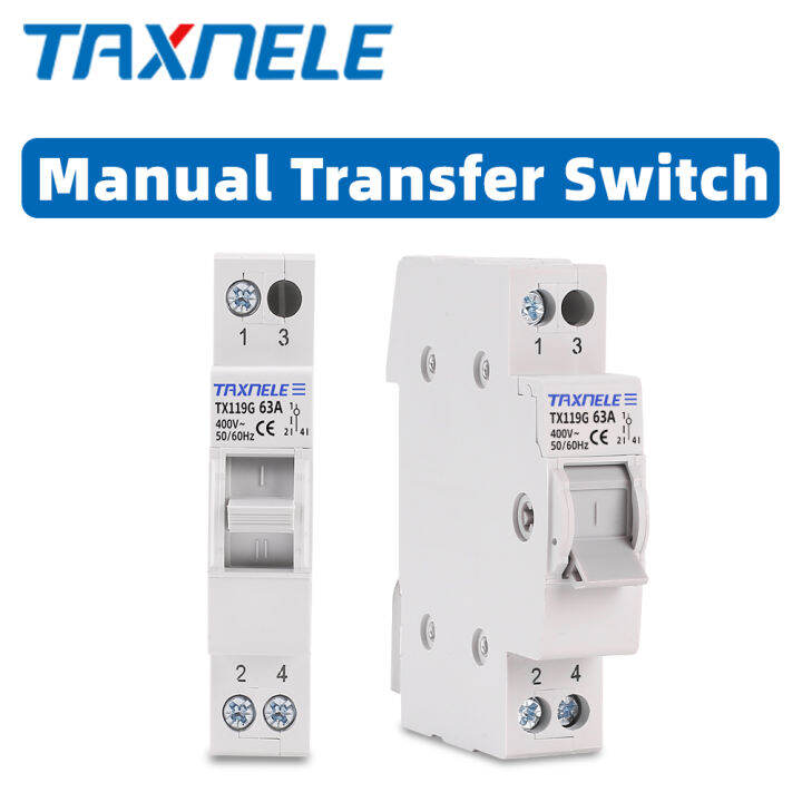 1P 40A 63A MTS Dual Power Manual Transfer Isolating Switch Interlock ...