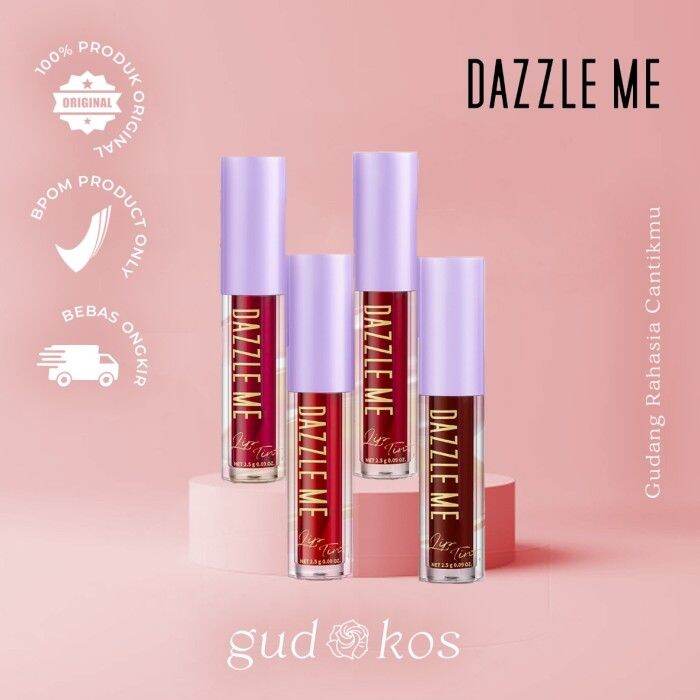 DAZZLE ME Ink-Licious Lip Tint | Velvet Matte Lip Cream | Mousse Lip Cream | Lazada Indonesia