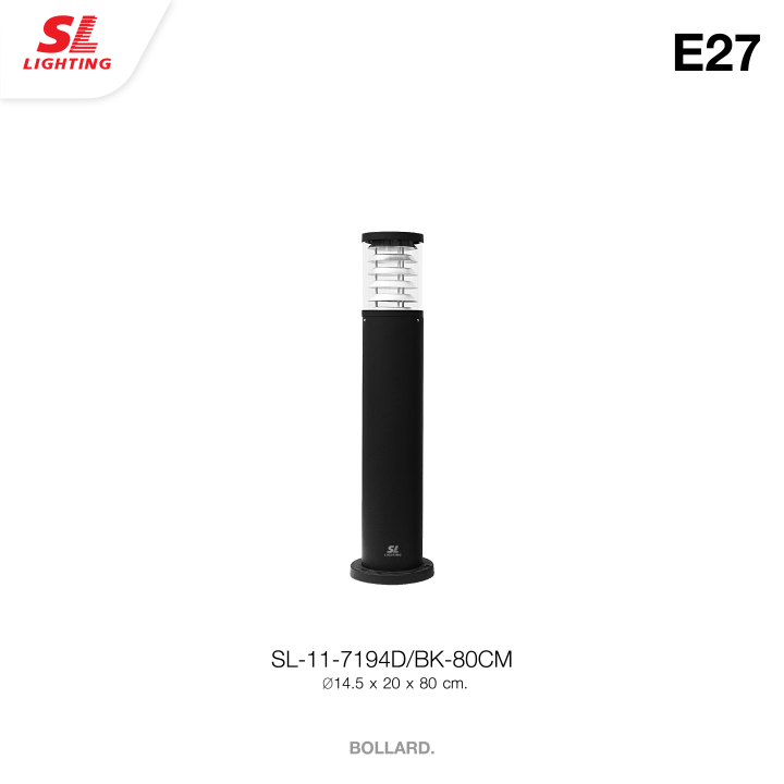 SL LIGHTING | โคมไฟสนาม เสาไฟทางเดิน 80CM 100CM รุ่น SL-11-7194D/BK-80CM | SL-11-7194D/BK-100CM ...