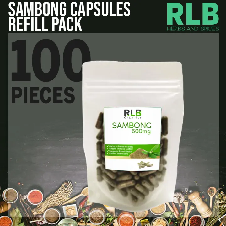 Organic Pure Natural Sambong Capsules Refill Packs (100, 60, 30 ...