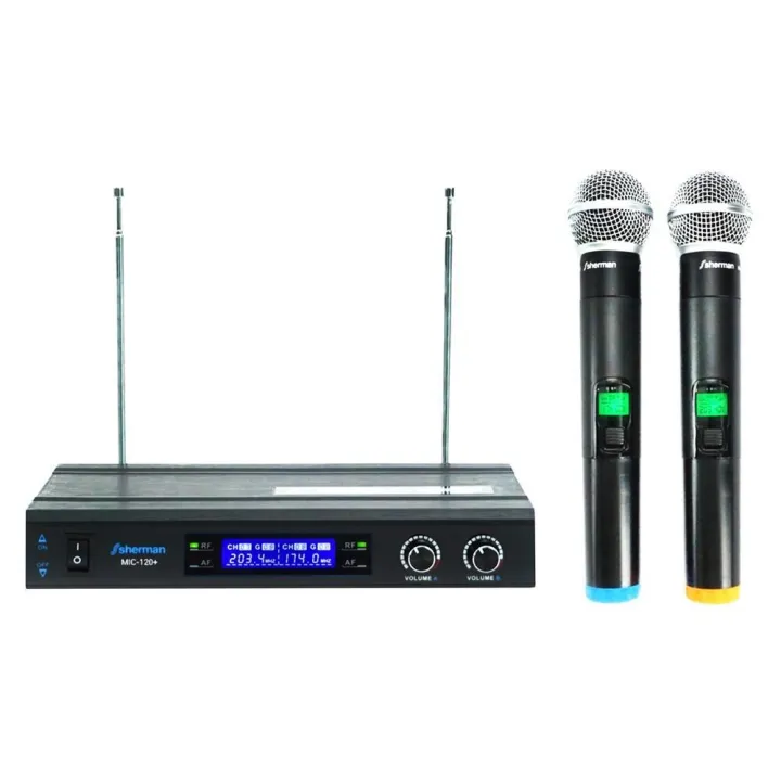 โปรโมชัน ไมโครโฟนไร้สาย SHERMAN MIC-120PLUS WIRELESS MICROPHONE SHERMAN ...
