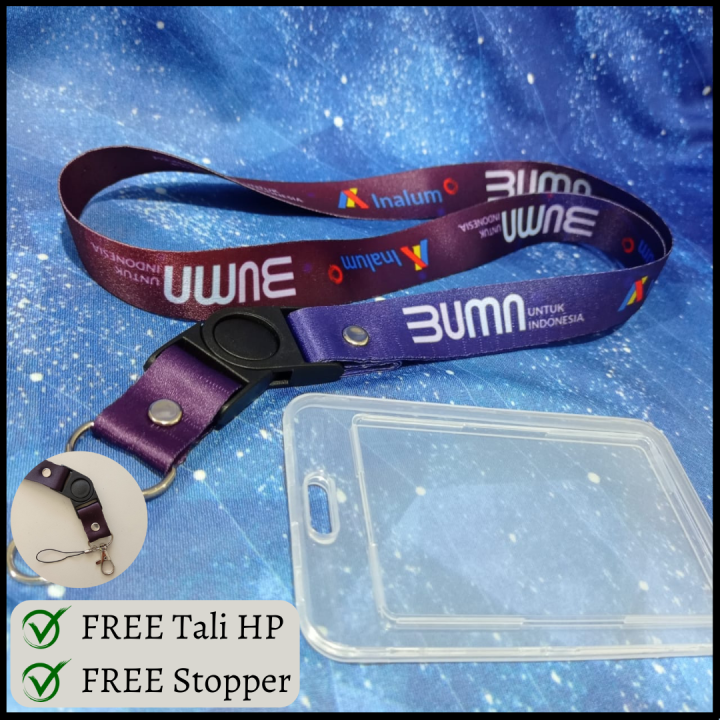 [INALUM] Tali Lanyard Custom / Lanyard Staff / Tali Custom Tali Keplek ...
