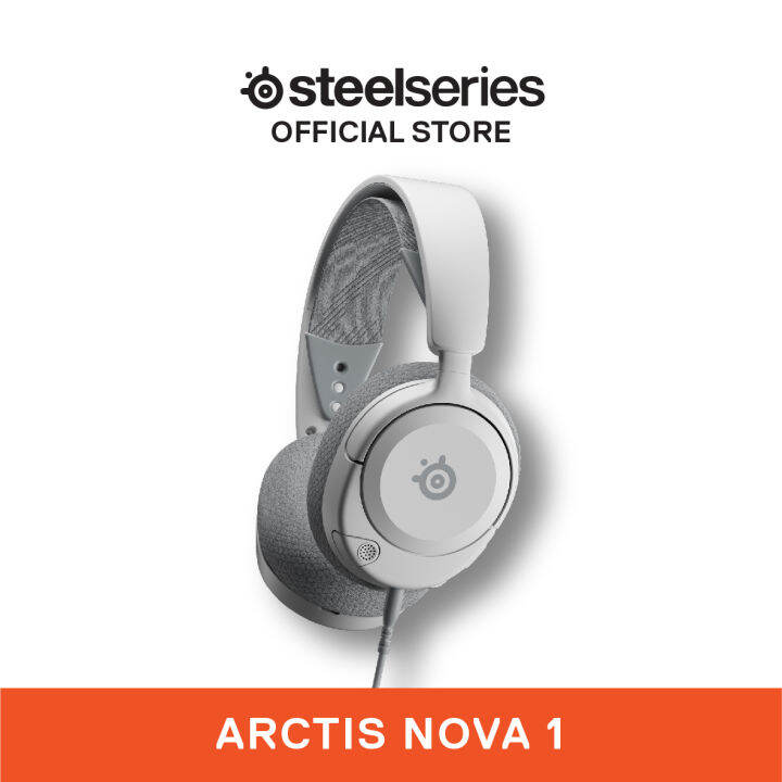 SteelSeries Arctis Nova 1 Wired Gaming Headset Ultra Lightweight 3.5mm Jack ClearCast Gen 2 Mic ...