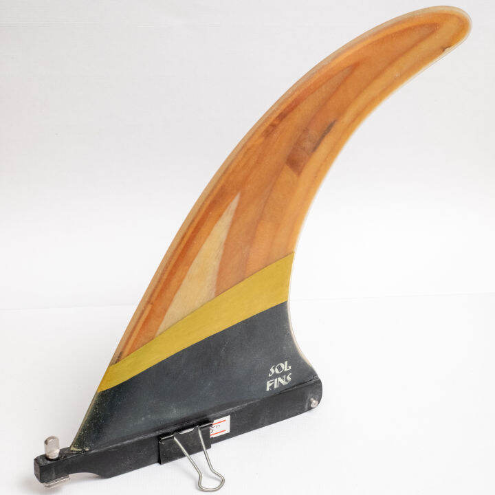 Sol Fins Handmade Wood and Fiberglass Surfing/Surfboard Fins - 8.5 ...