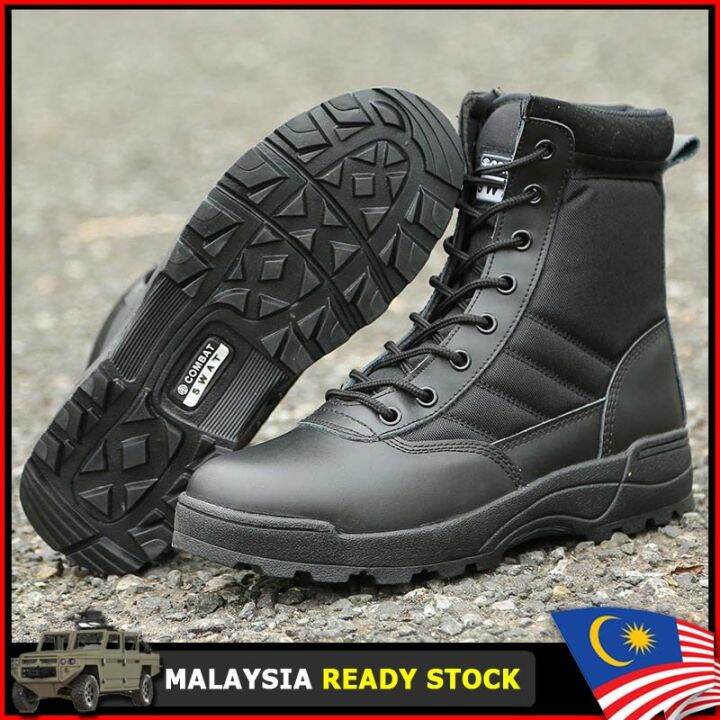 Combat Swat Army Military Hiking Tactical Boots Kasut Operasi | Lazada