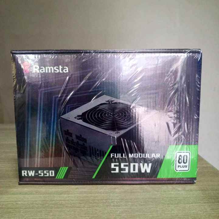 RAMSTA RW-550 80PLUS STANDARD FULL MODULAR 550W GAMING PSU | Lazada PH