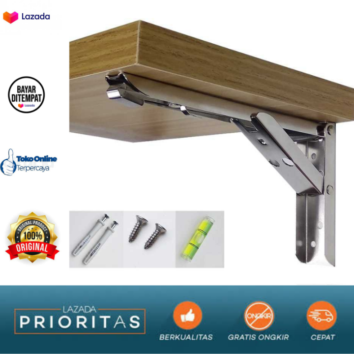 [BISA COD] Engsel Siku Stainless Steel / Engsel Siku Lipat Meja ...